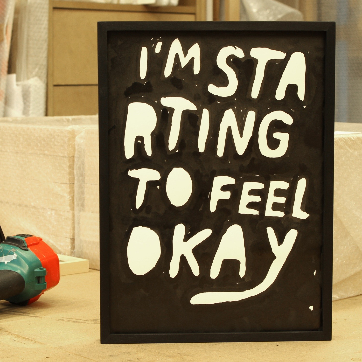 Stefan Marx, I am starting to feel ok, 2008, Tuschzeichnung, 39 x 28 cm ... Stefan Marx, I am starting to feel ok, 2008, Tuschzeichnung, 39 x 28 cm ...