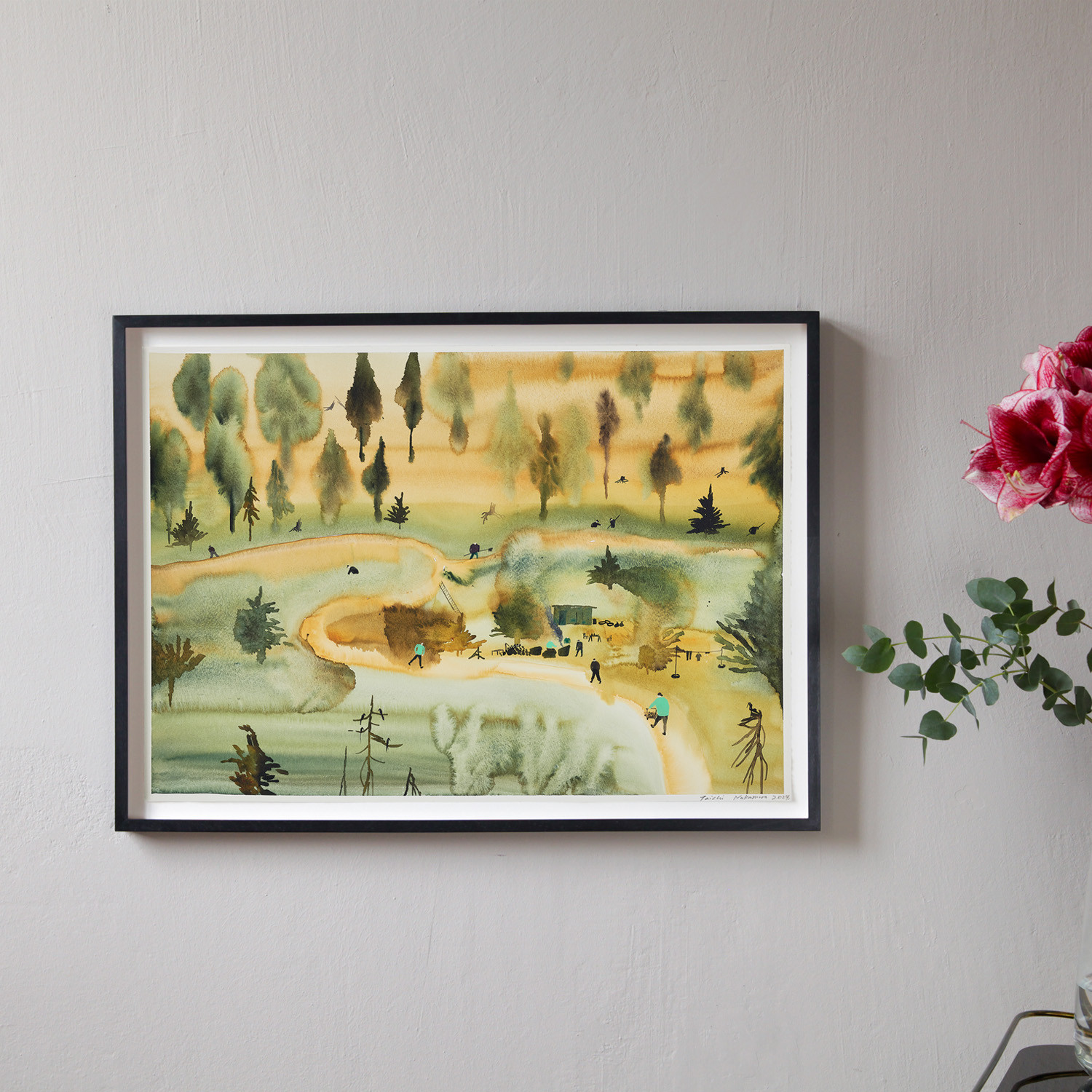 Taichi Nakamura, 2024, Aquarell auf Papier, Unikat, signiert (artflash, kaufen)